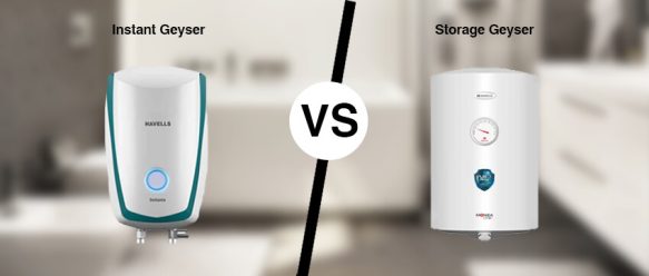 Difference between the Instant Geyser and Storage Geyser