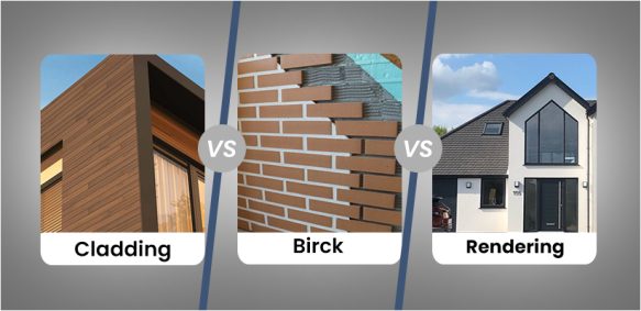 Look at Cladding Vs Brick Vs Rendering For Exterior Walls